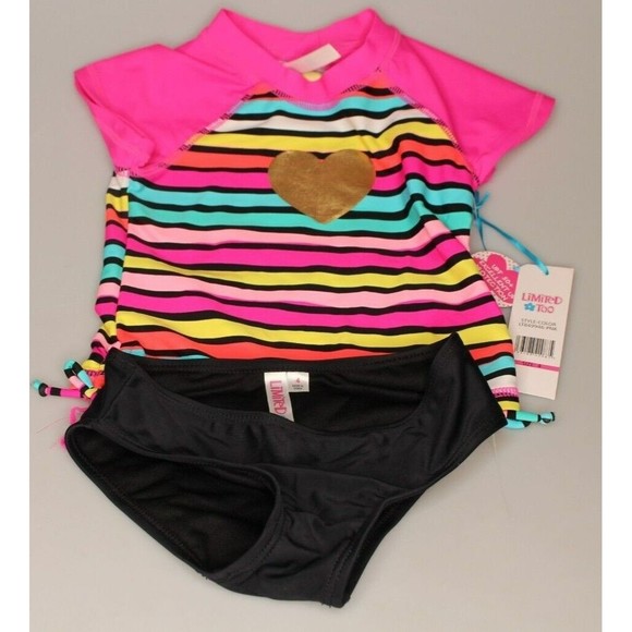 Kensie Girl | Swim | Limited Too Heart Bikini Swim Suit 4 Pink Upf 5 ...